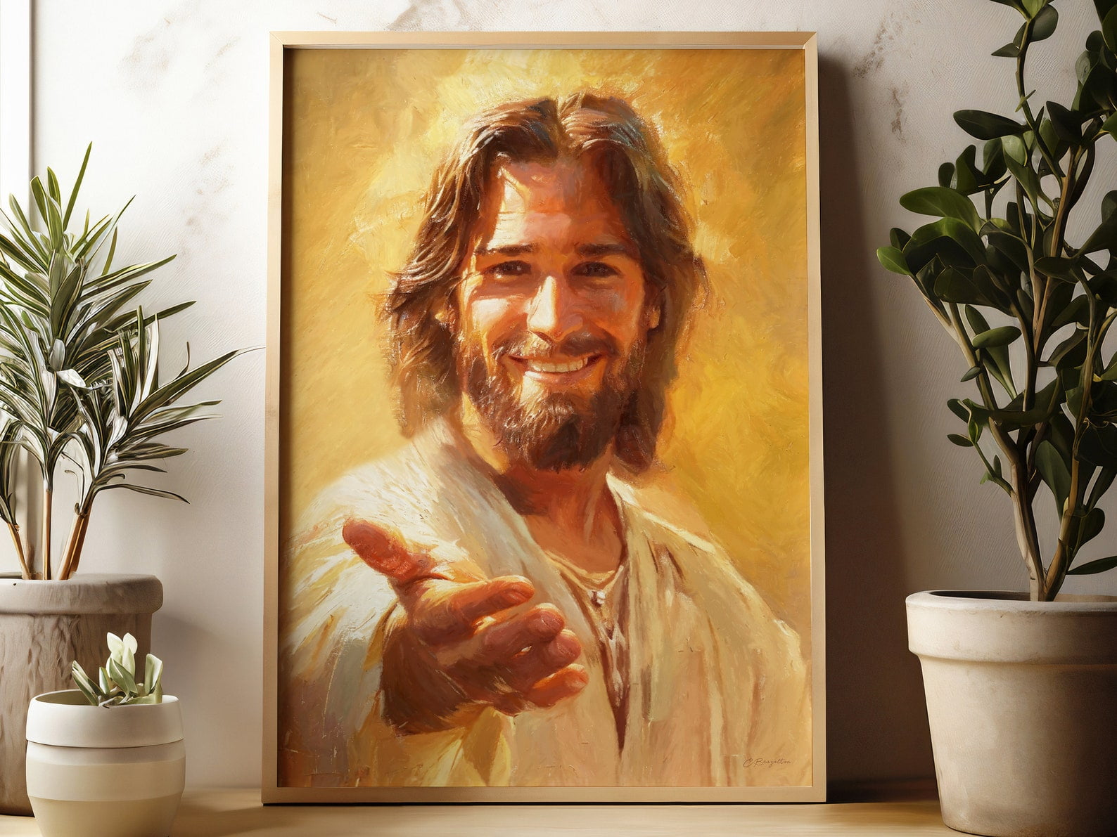 Come Follow Me Jesus Christ Portrait, Bible Art, Christian Art, Gospel ...