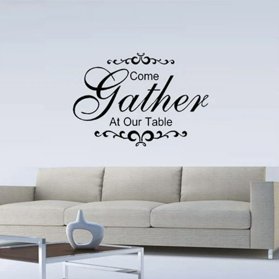 Come Gather At Our Table Vinyl Wall Decals Sticker Words Lettering Home ...