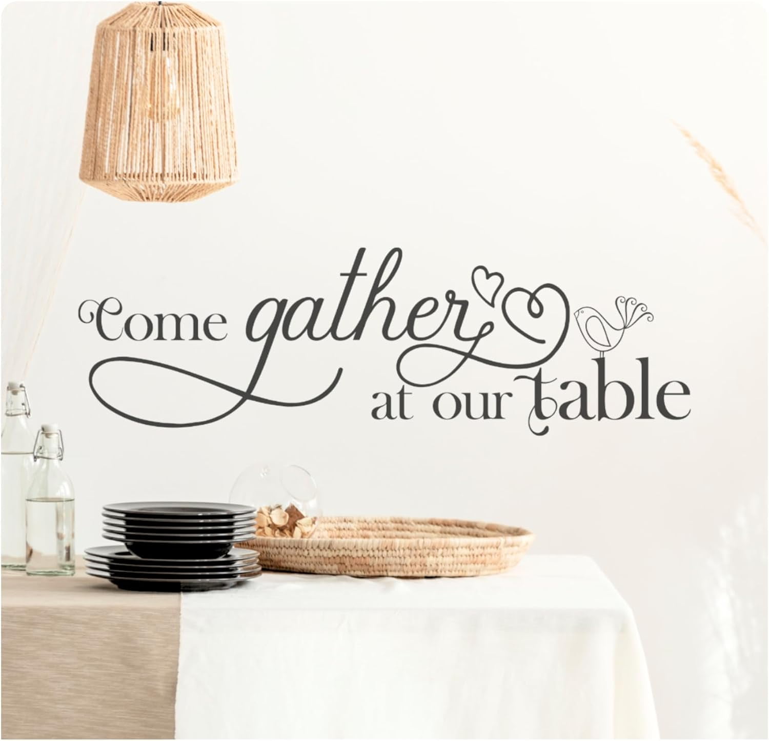 - Come Gather at Our Table Wall Decal - Dining Room Sticker Quote ...