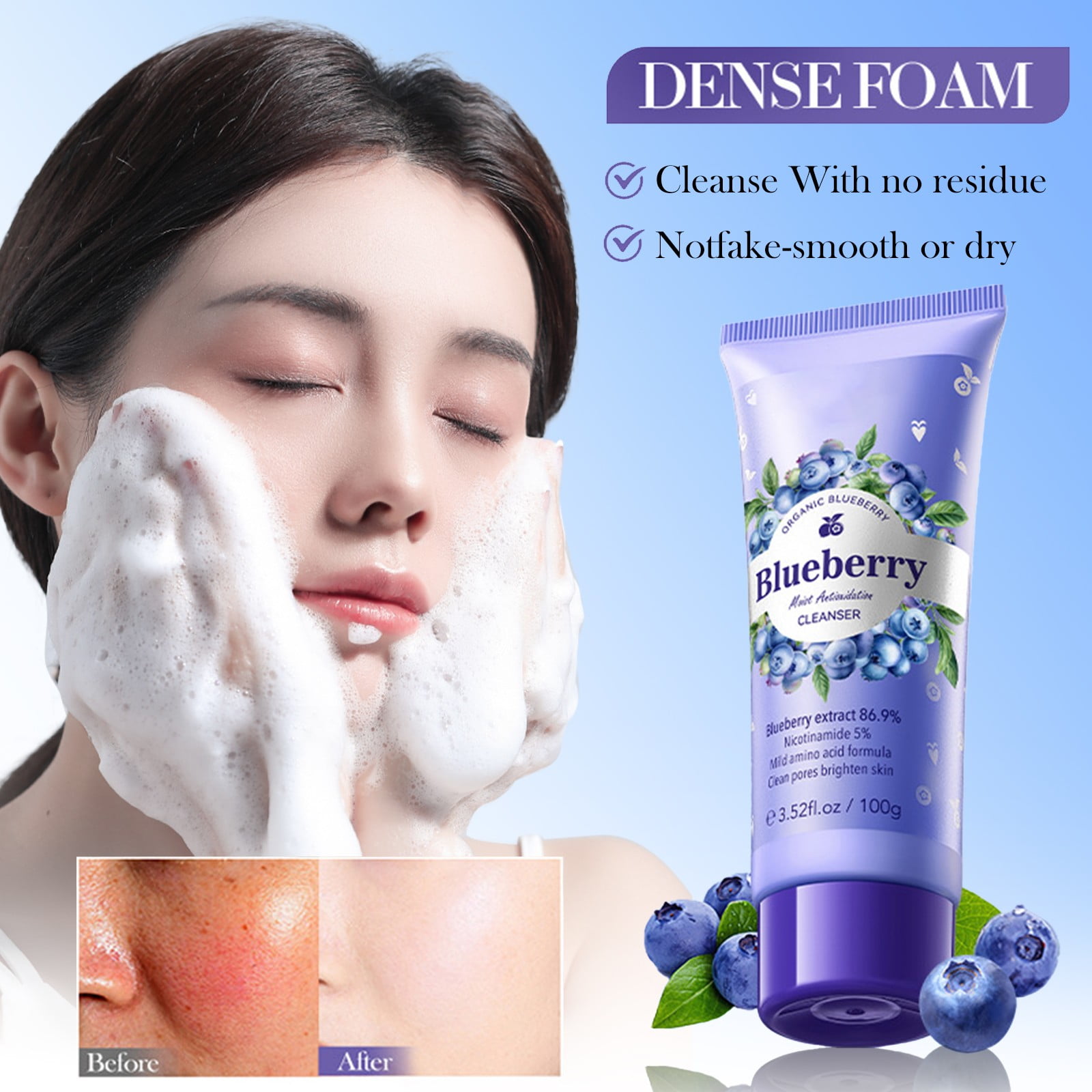 Come and Have a Look! Sujito Facial Cleanser Facial Cleanser Blueberry ...