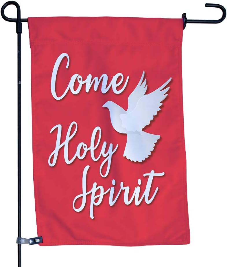 Come Holy Spirit Garden Flag, Religious Double-Sided Outdoor Flag for ...