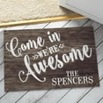 Come In We're Awesome Personalized Indoor/Outdoor Doormat - Walmart.com