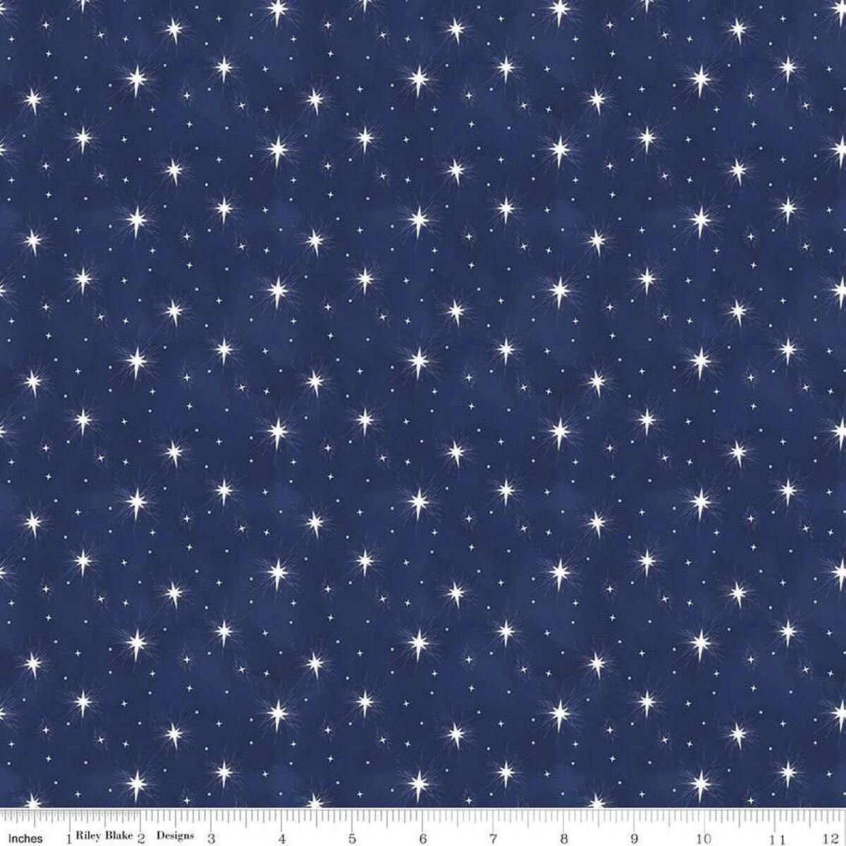 Come Let Us Adore Him Stars Navy Cotton Fabric - Walmart.com