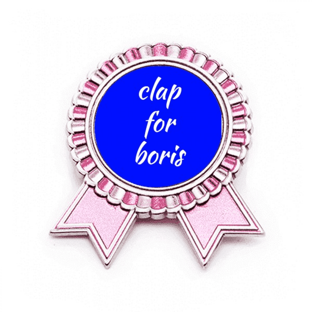 Come On British Inspirational Encouragement Badge Brooch Pin Pink ...