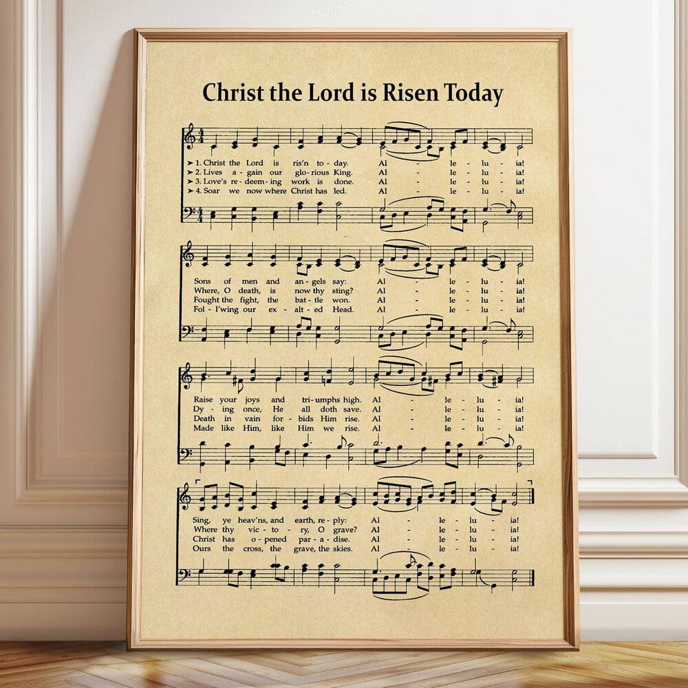Come Thou Fount Hymn Sheet Music Print: Sunday School Poster UNFRAMED ...