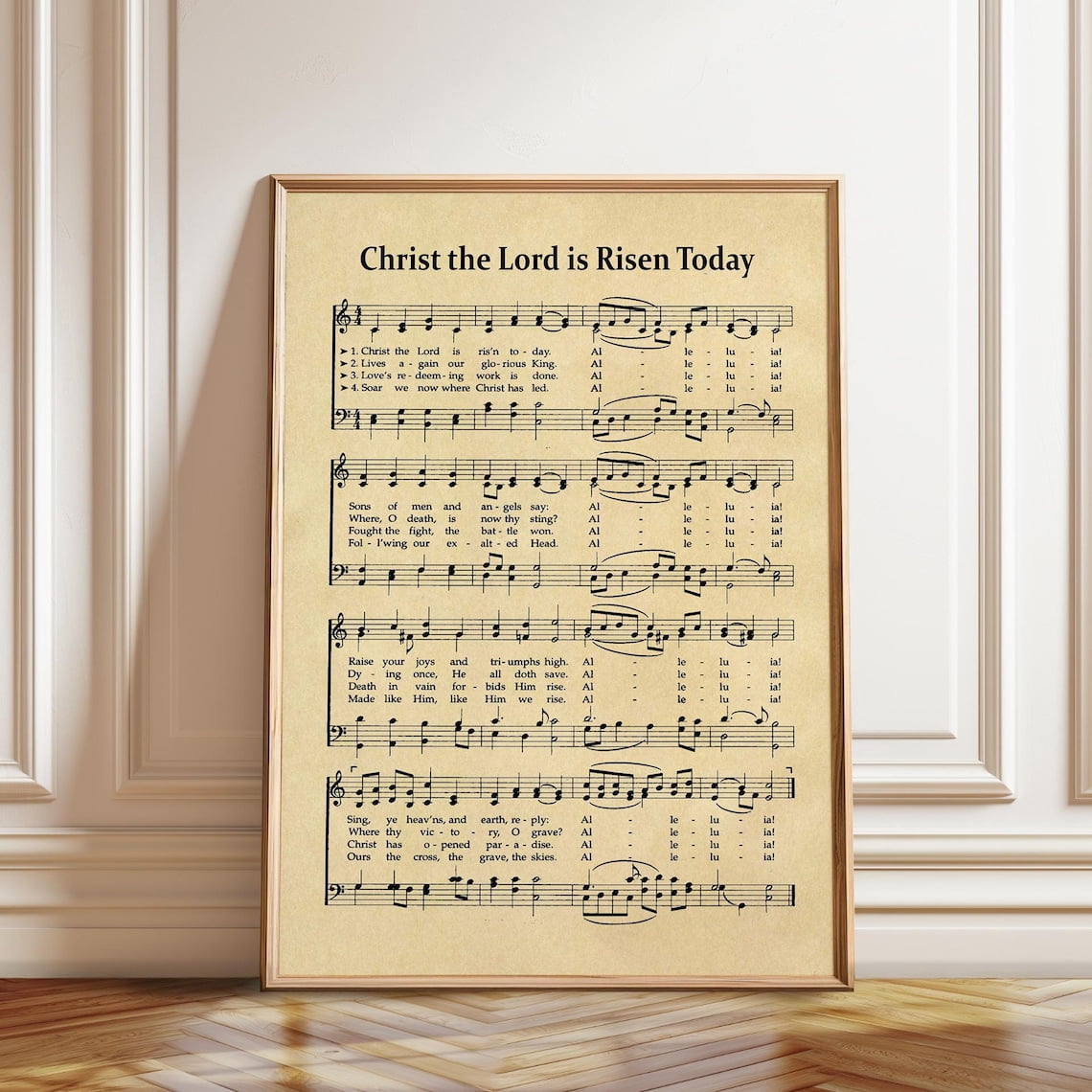 Come Thou Fount Hymn Sunday School Music Poster Art, Unframed Paper ...