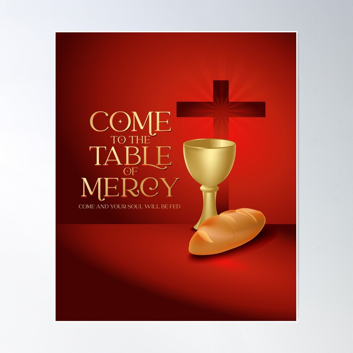 Come To Table Of Mercy, Holy Eucharist, Holy Communion Poster Wall Art ...