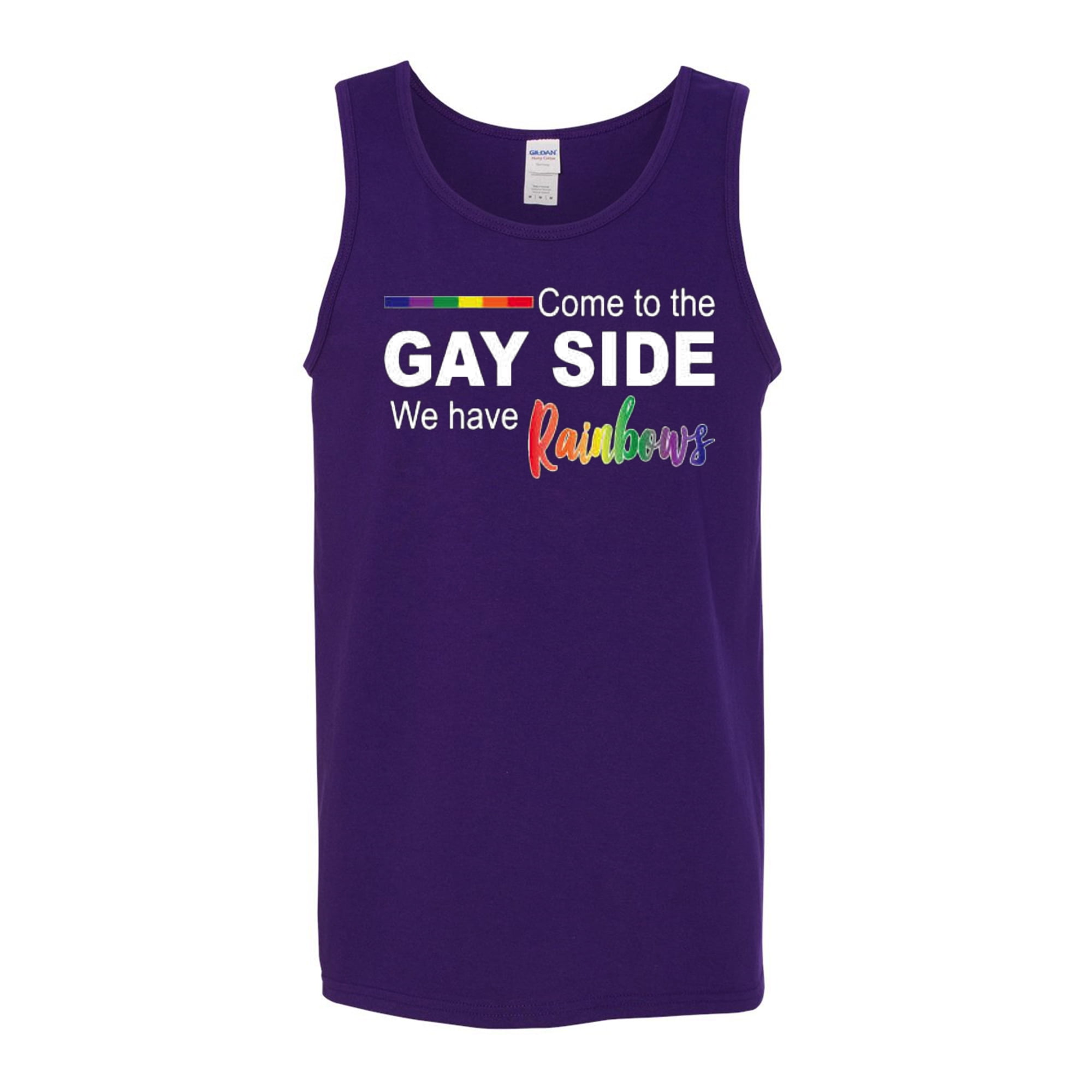 Come To The Gay Side We Have Rainbows LGBT Pride Mens Tank Top, Purple ...