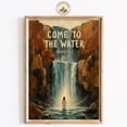 Come To The Water Wall Art Isaiah 551 Christian Waterfall Print ...