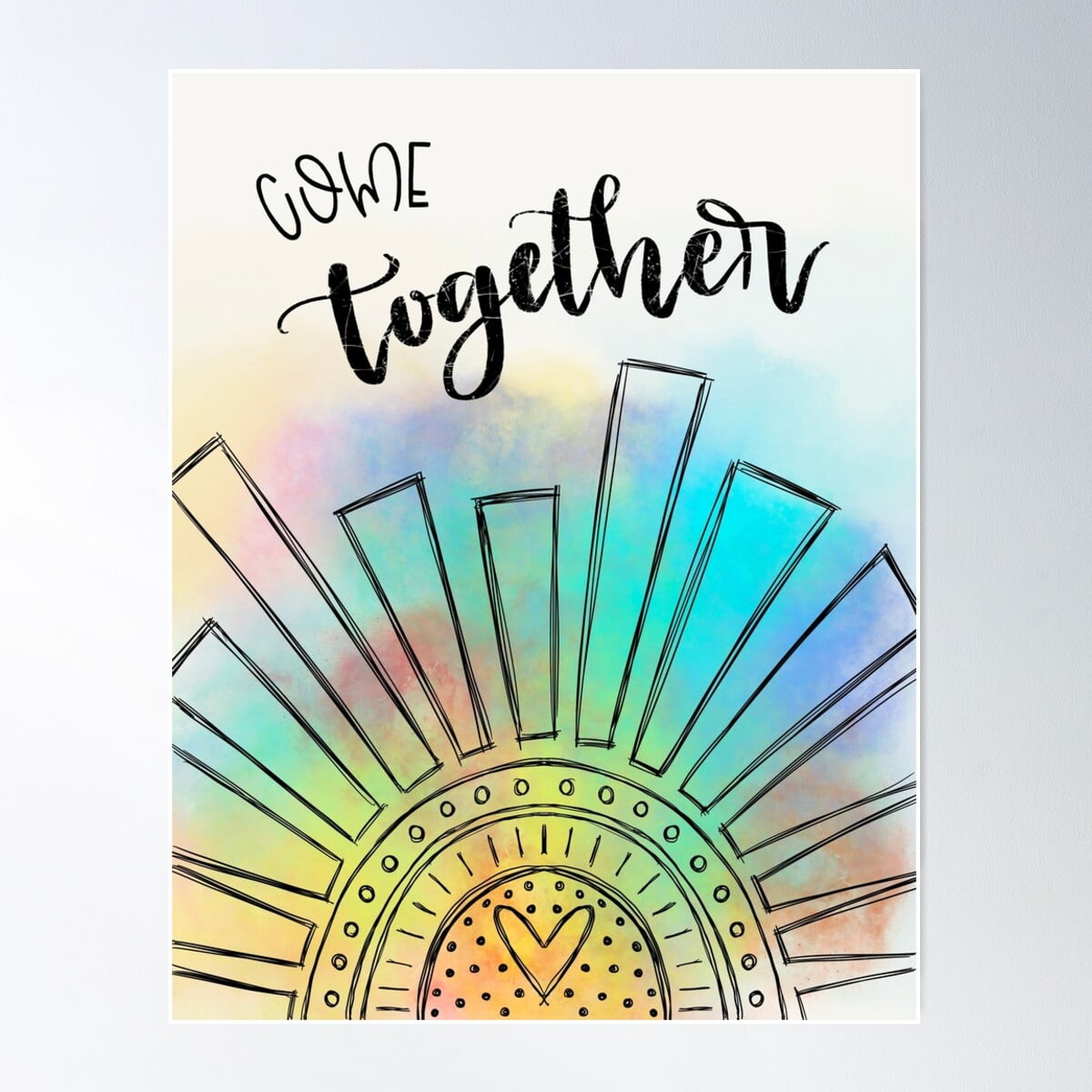 Come Together Poster Wall Art, Modern Wall Decor For Living Room ...