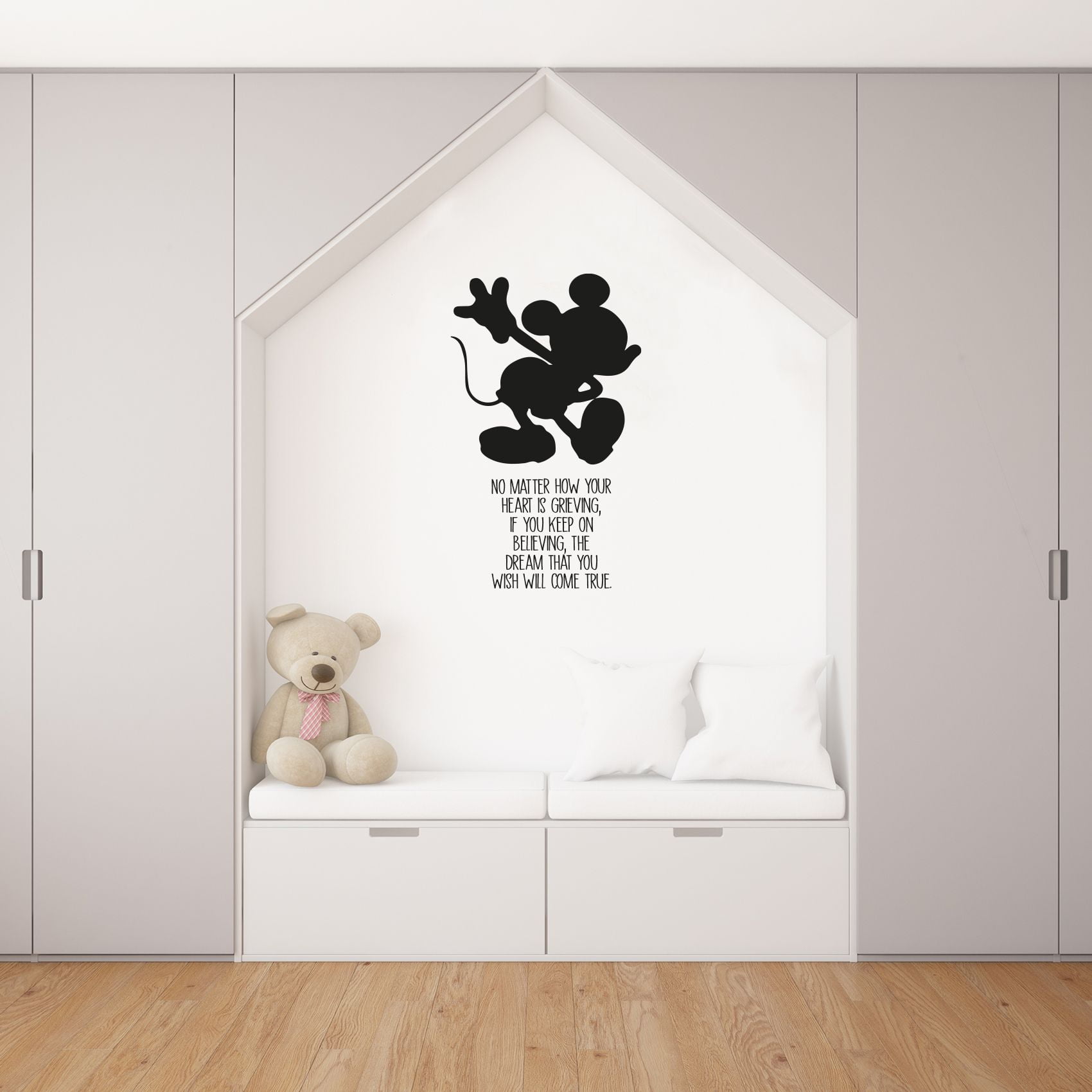 Come True Mickey Mouse Quote Disney Cartoon Quotes Wall Sticker Art ...