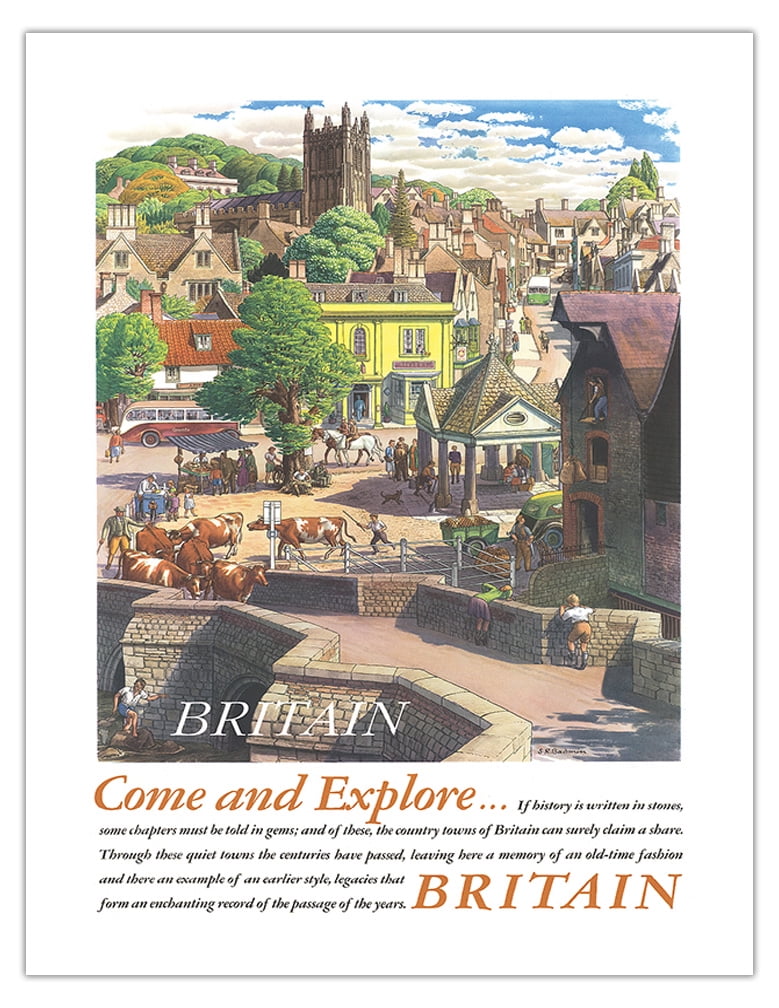 Come and Explore Britain - British Country Towns - Vintage Travel ...