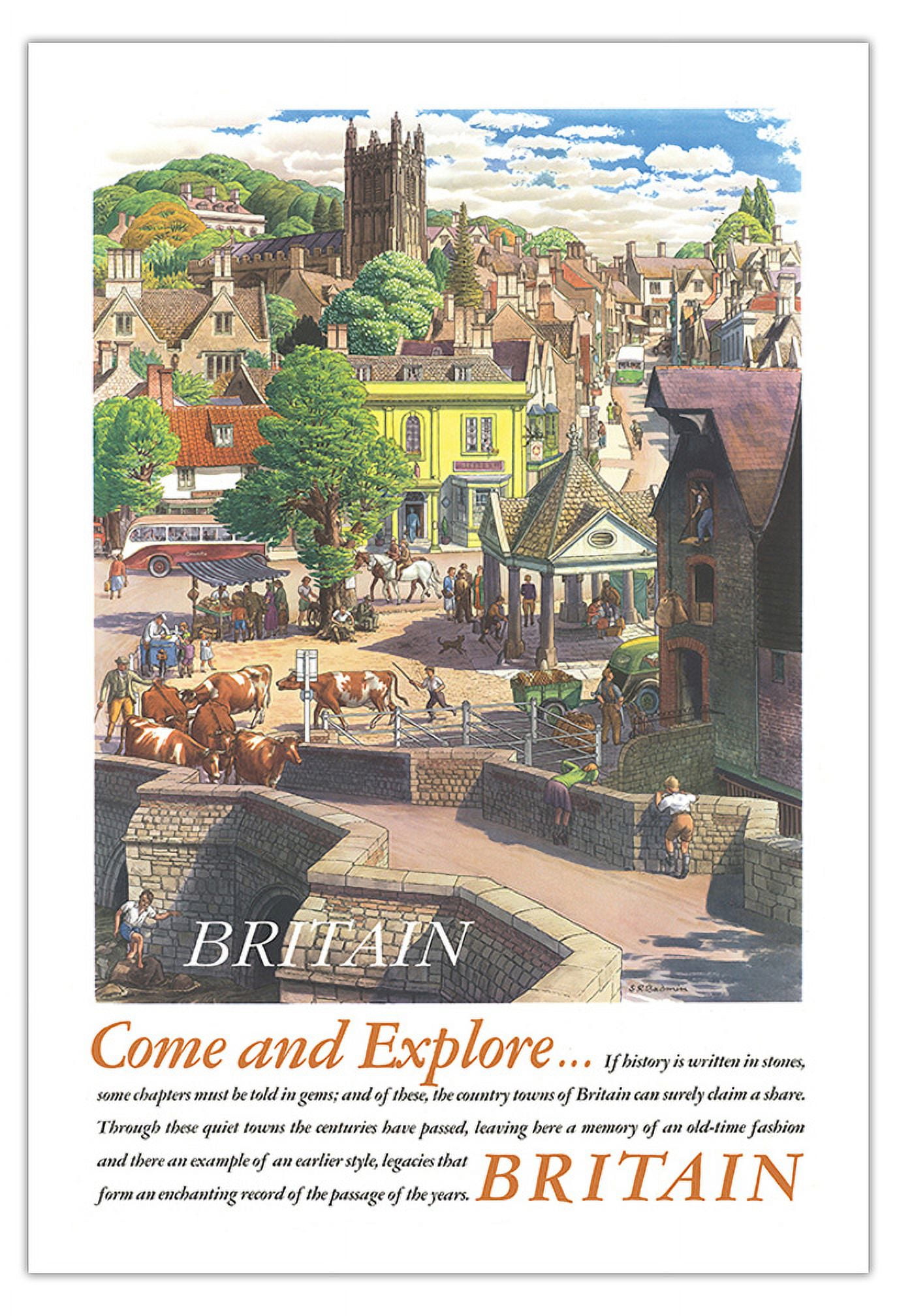 Come and Explore Britain - British Country Towns - Vintage Travel ...