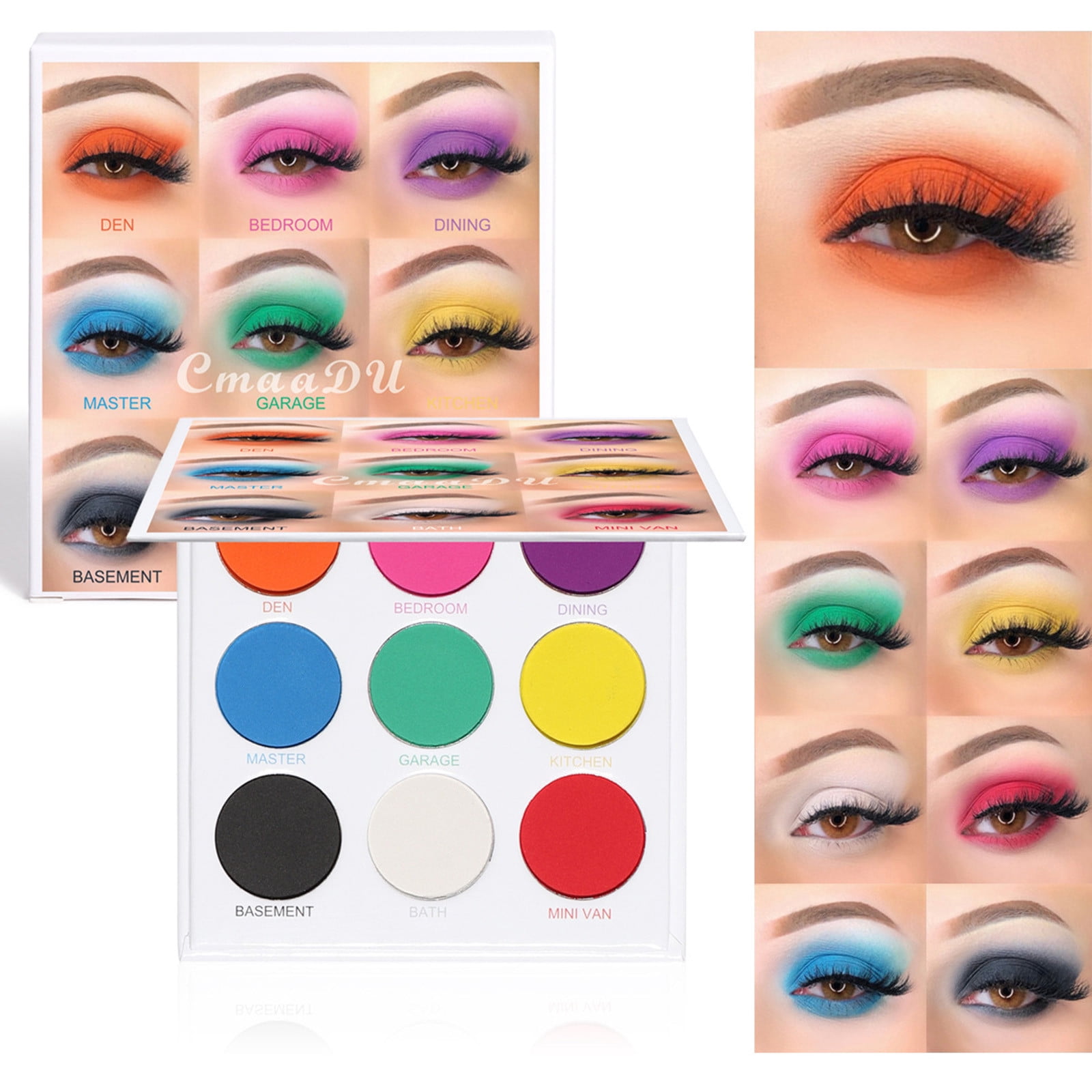 Come and Have a Look! Sujito Eyeshadow Palette Eye Shadow 9Color PaletteLine Make-up Delicate ...