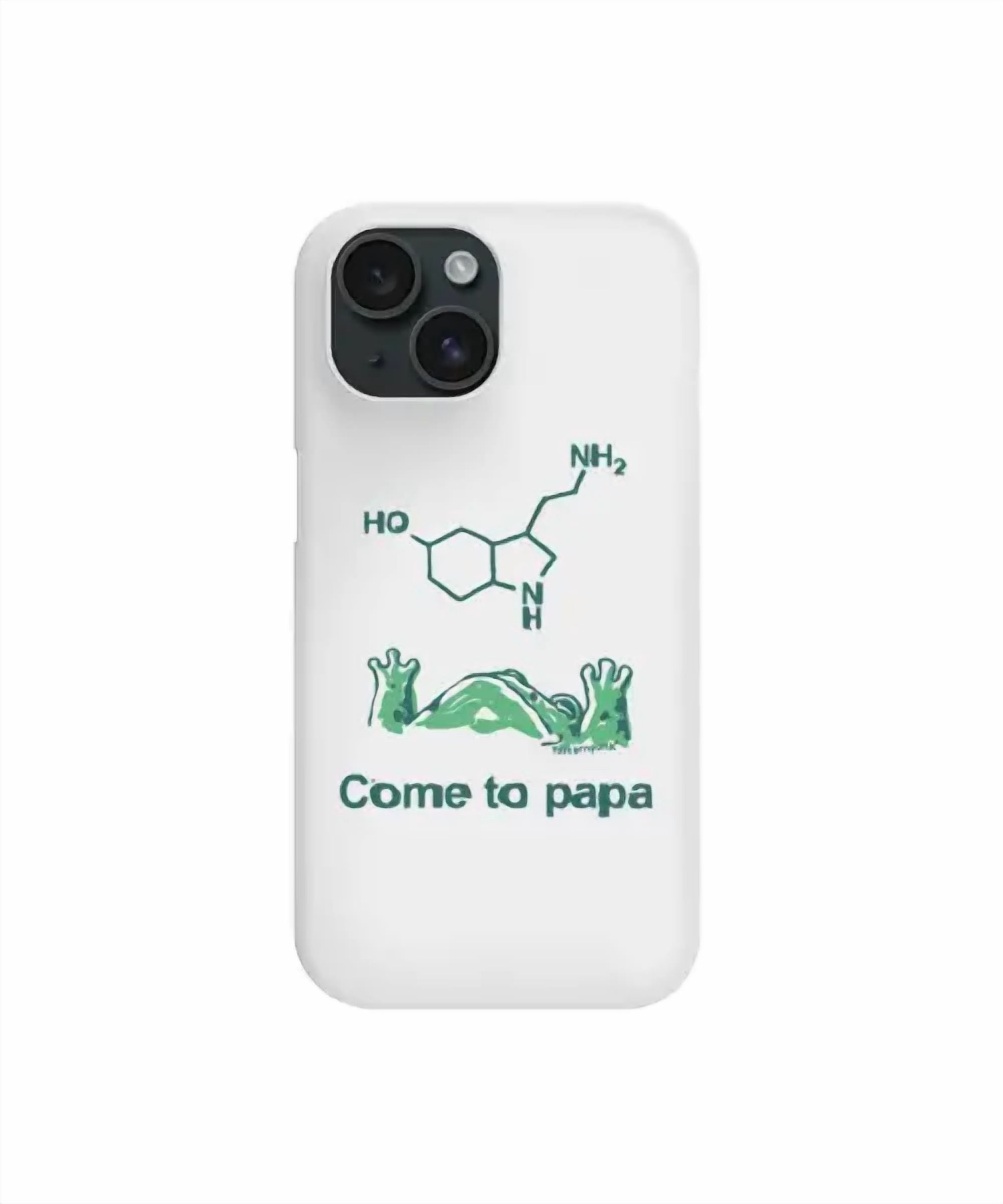 Come to Papa Serotonin Frog Funny Art Phone Case for iPhone 16 15 14 13 ...