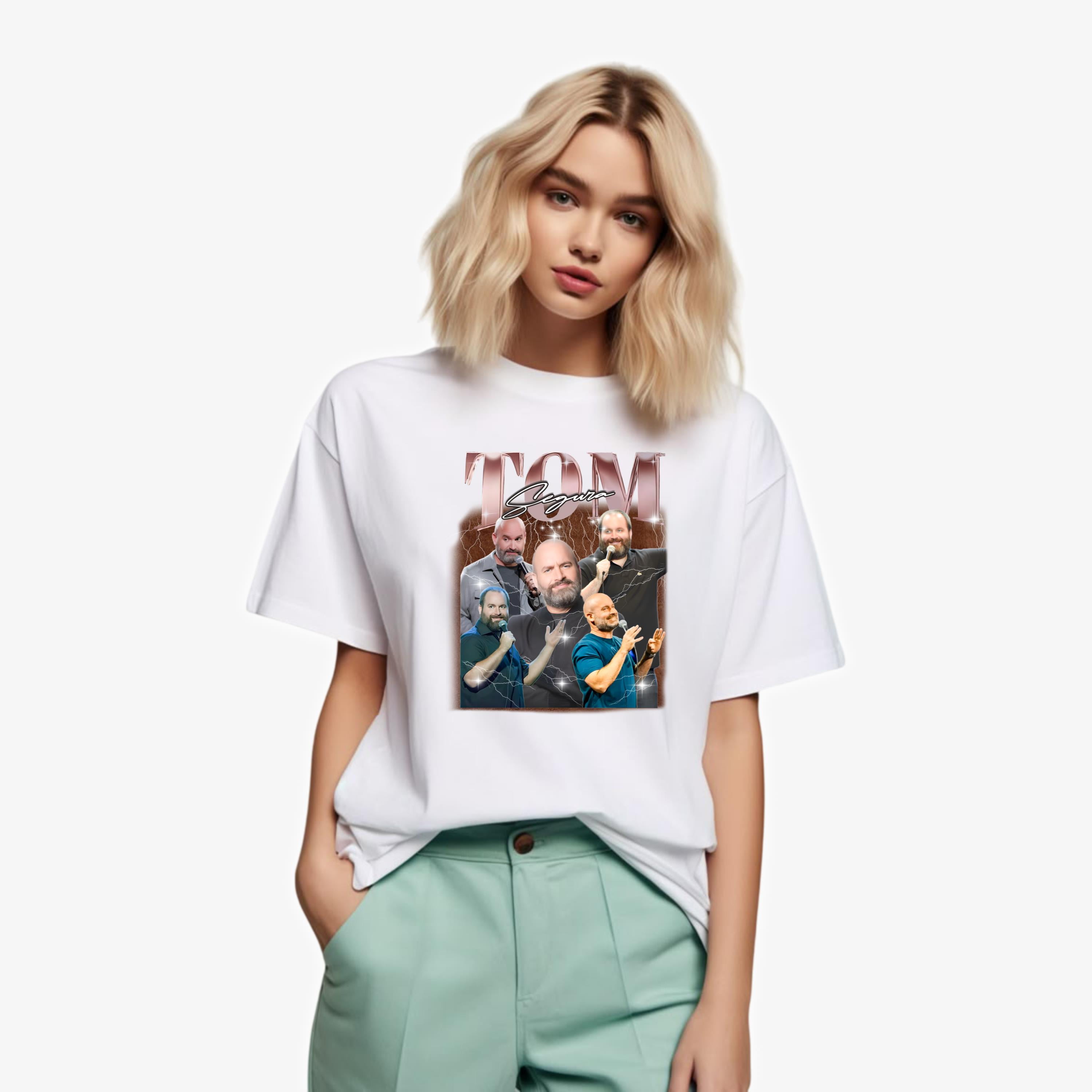 Comedian TOM SEGURA Vintage Homage Retro 90s Fan T-Shirt, for men & women, up to size 5XL ...