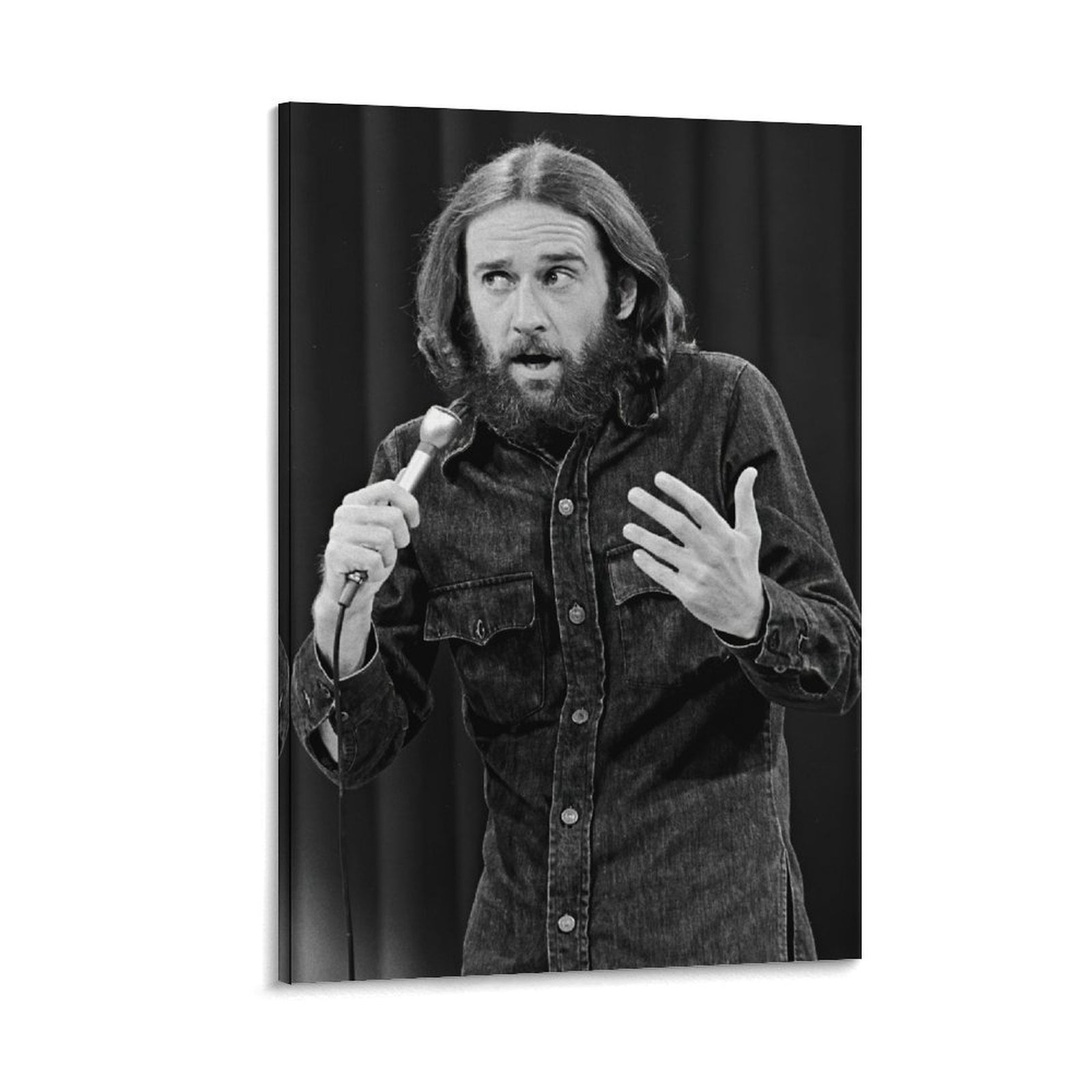 Comedians from California George Carlin Black And White Celebs Poster ...