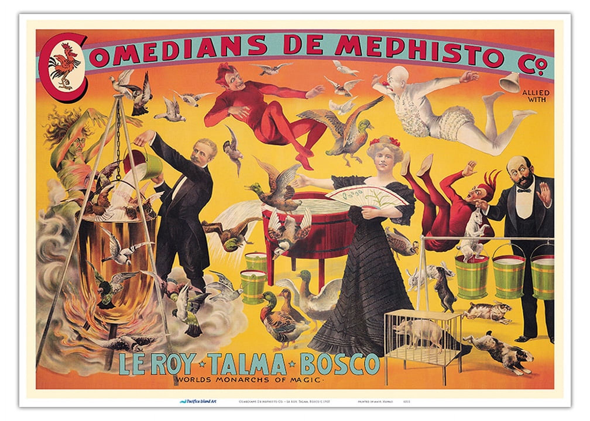 Comedians De Mephisto Co. - Le Roy Talma Bosco - World’s Monarchs of ...