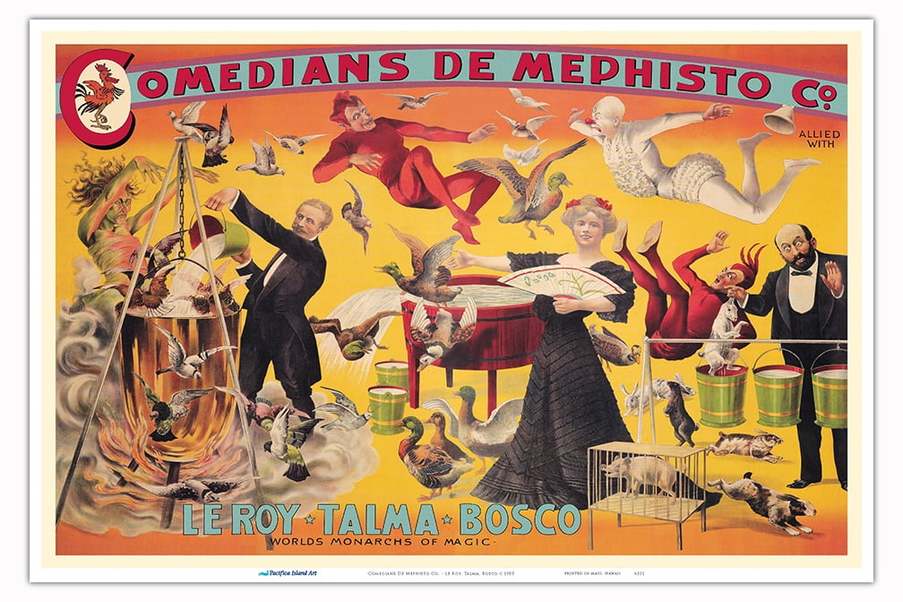 Comedians De Mephisto Co. - Le Roy Talma Bosco - World’s Monarchs of ...