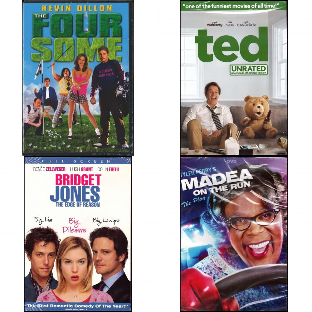 Comedy 4 Pack DVD Bundle: The Foursome : Ted : Bridget Jones - The Edge of Reason Full Screen ...