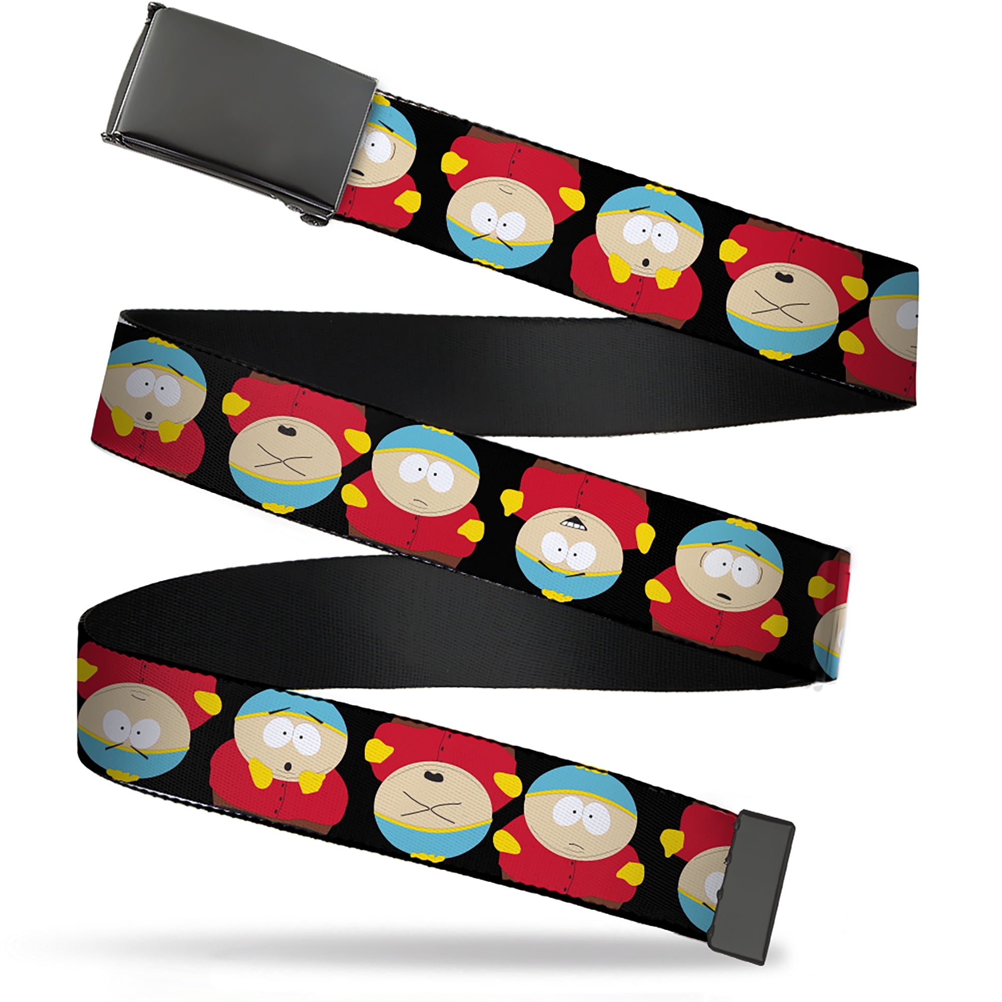 Comedy Central Belt, Flip Web Belt South Park Cartman Flip Poses Black ...