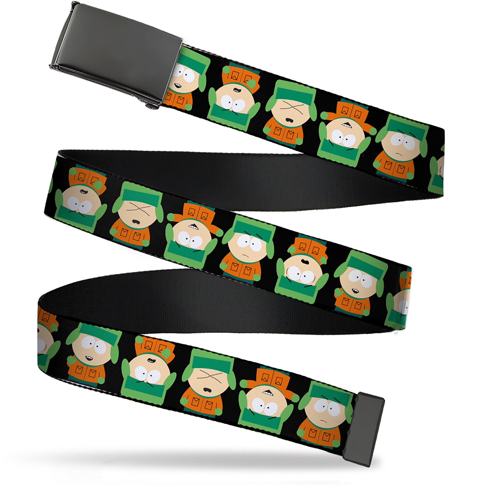 Comedy Central Belt, Flip Web Belt South Park Kyle Flip Poses Black, 1. ...