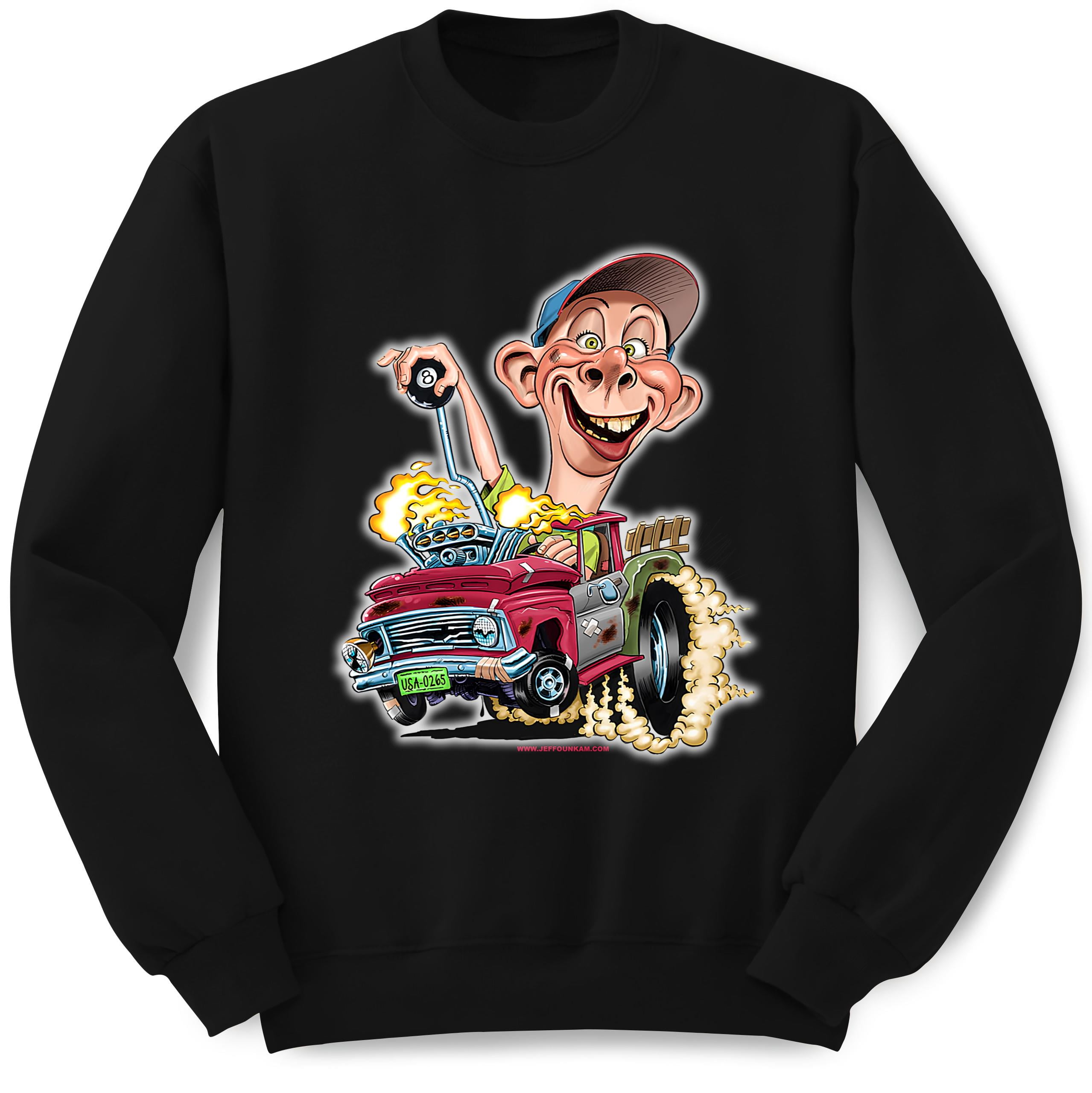 Comedy Character Hot Rod Pick Up Truck Shirt, Gift Black Unisex Tee ...