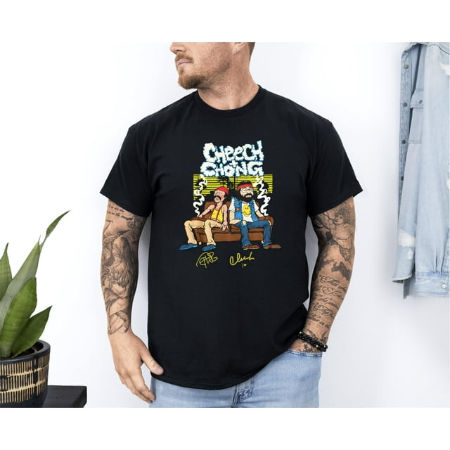 Comedy Duo-Inspired Graphic Tee, Cheech and Chong-Themed Shirt, Funny ...