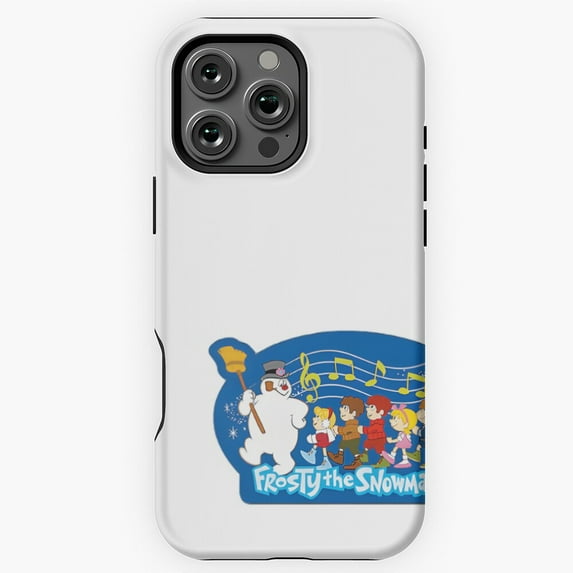 Comedy Funny Child Retro Xmas Winter Cute Cartoon Snowman Art Phone ...