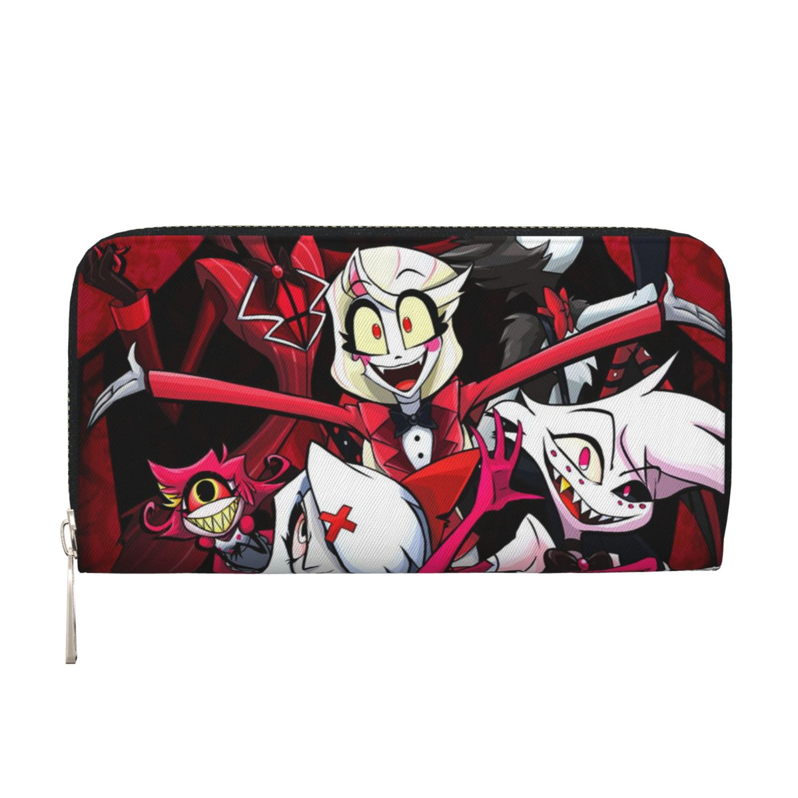 Comedy Hazbin Hotel Leather Hand Wallet Card Bag Long Wallet Handbag PU ...