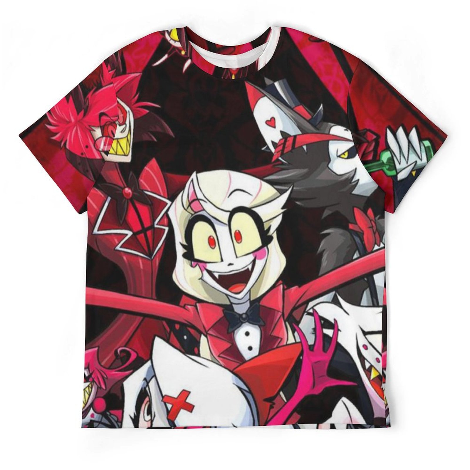 Comedy Hazbin Hotel Unisex Short Sleeve T Shirt Daily Novelty 3D ...