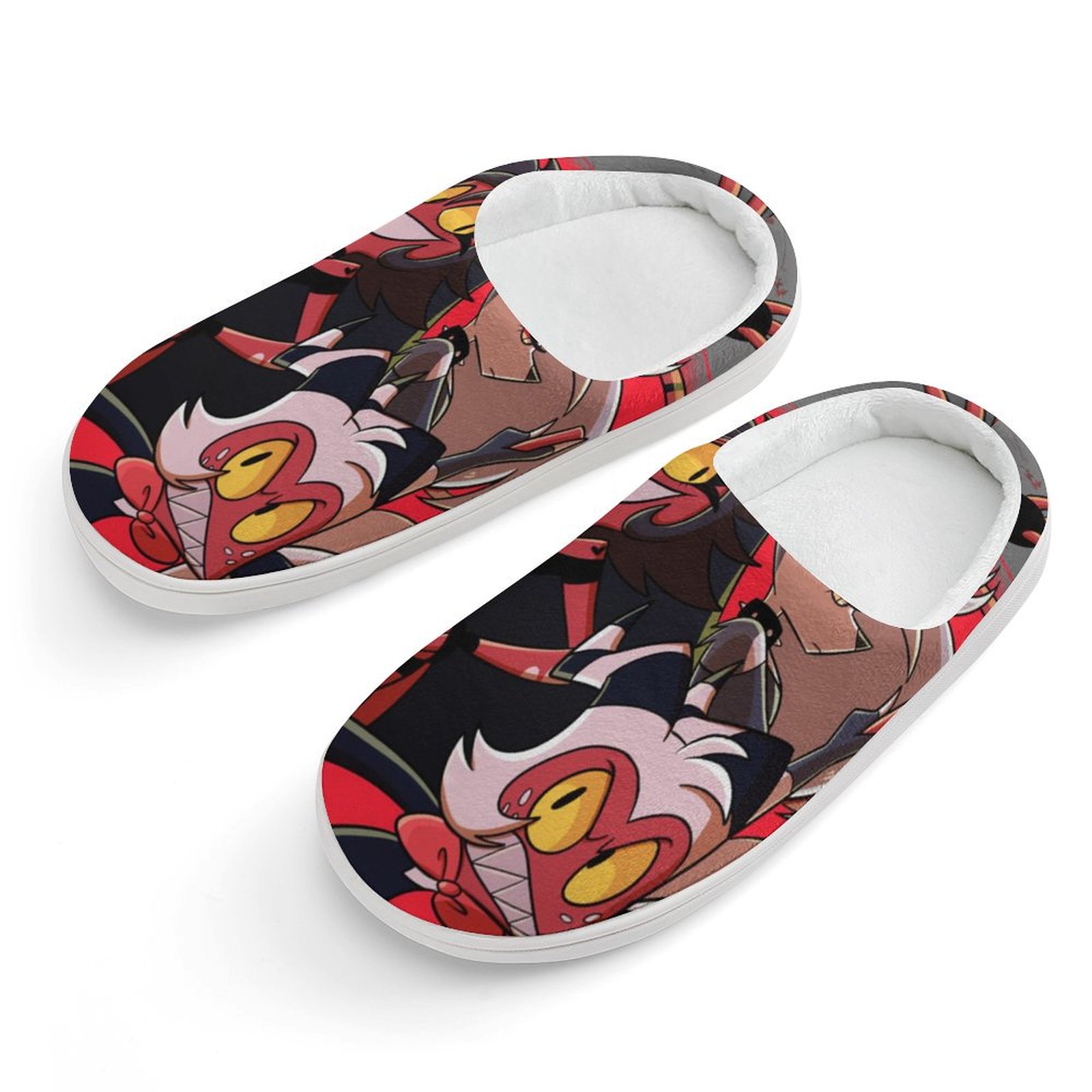 Comedy Helluva Boss Soft Plush Slippers for Boys Girls Winter Warm ...