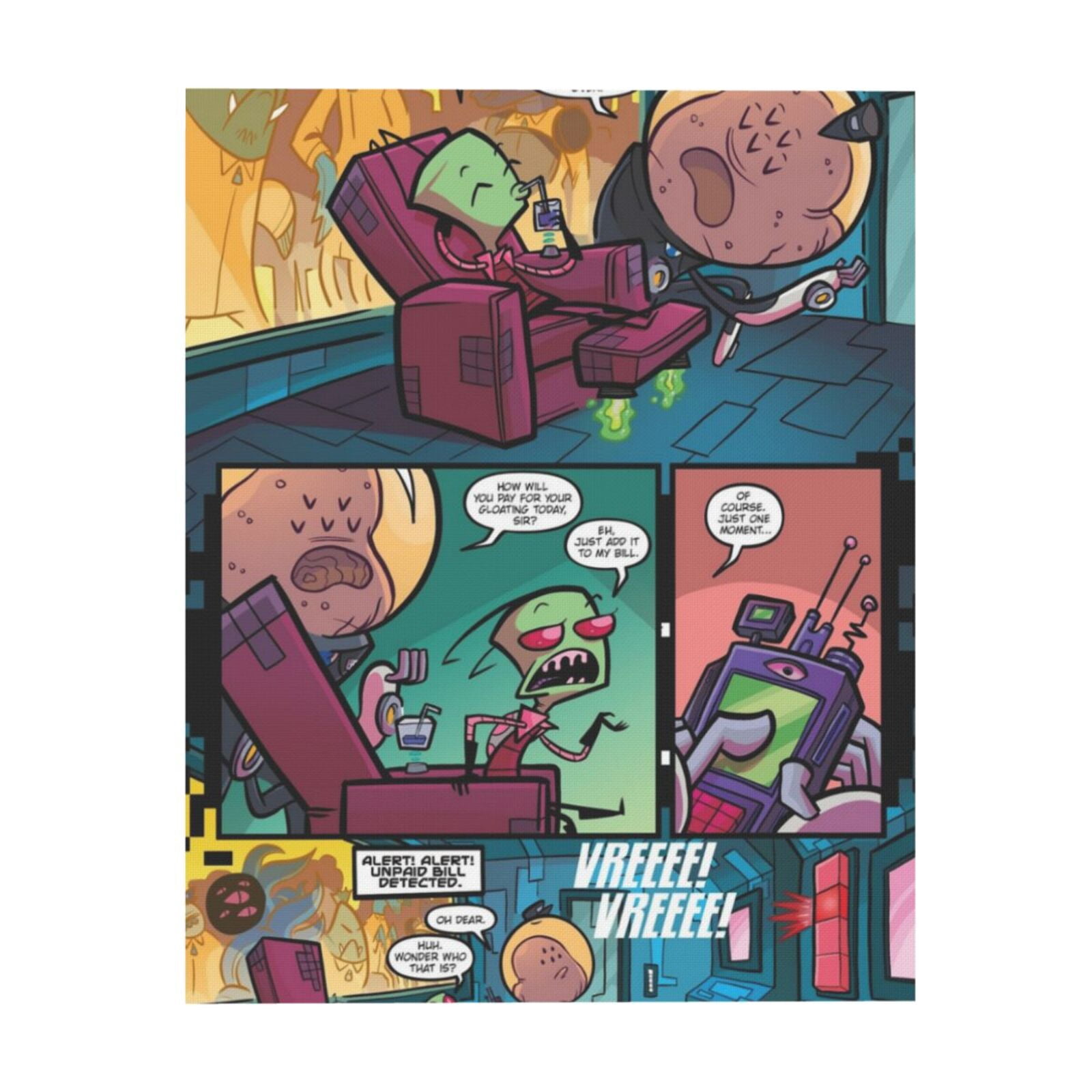 Comedy Invader Zim Canvas Decorative Poster Art Picture Painting ...
