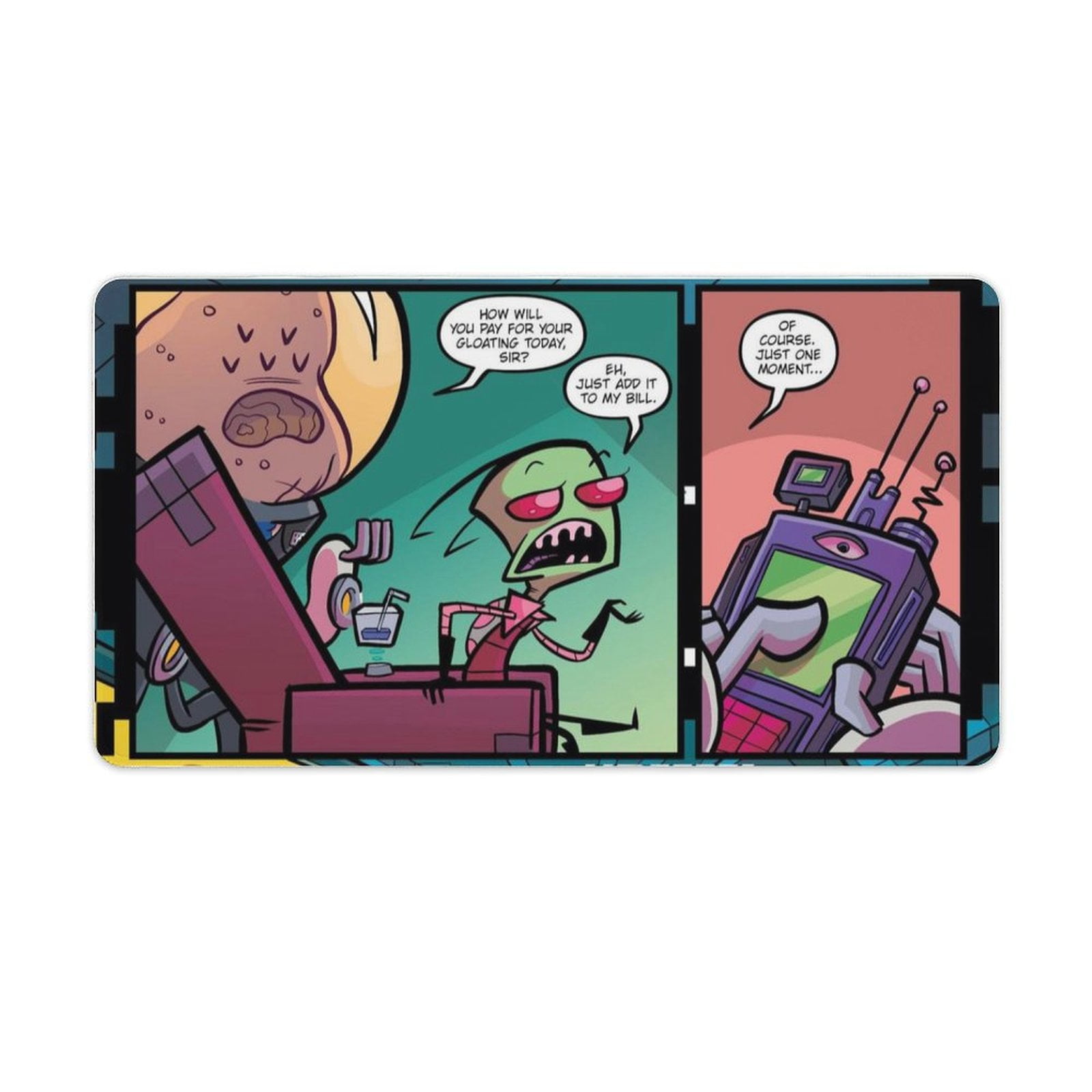 Comedy Invader Zim Mouse Pad Extended Gaming No-sliped Large Desk Mat ...
