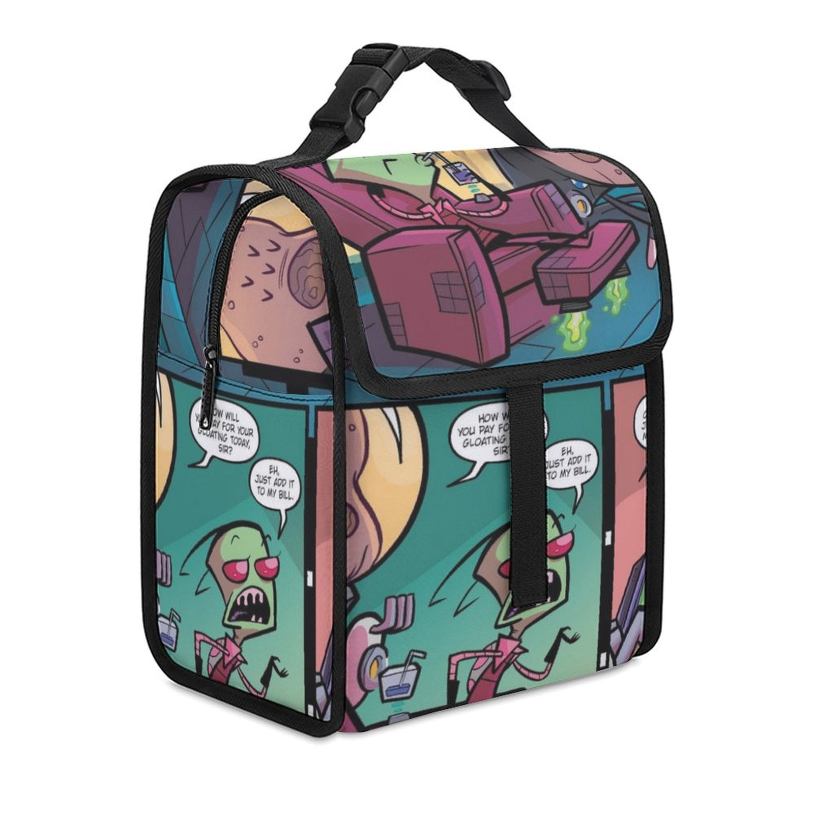 Comedy Invader Zim Portable Lunch Bag Insulated Lunchbag Lunch Box ...