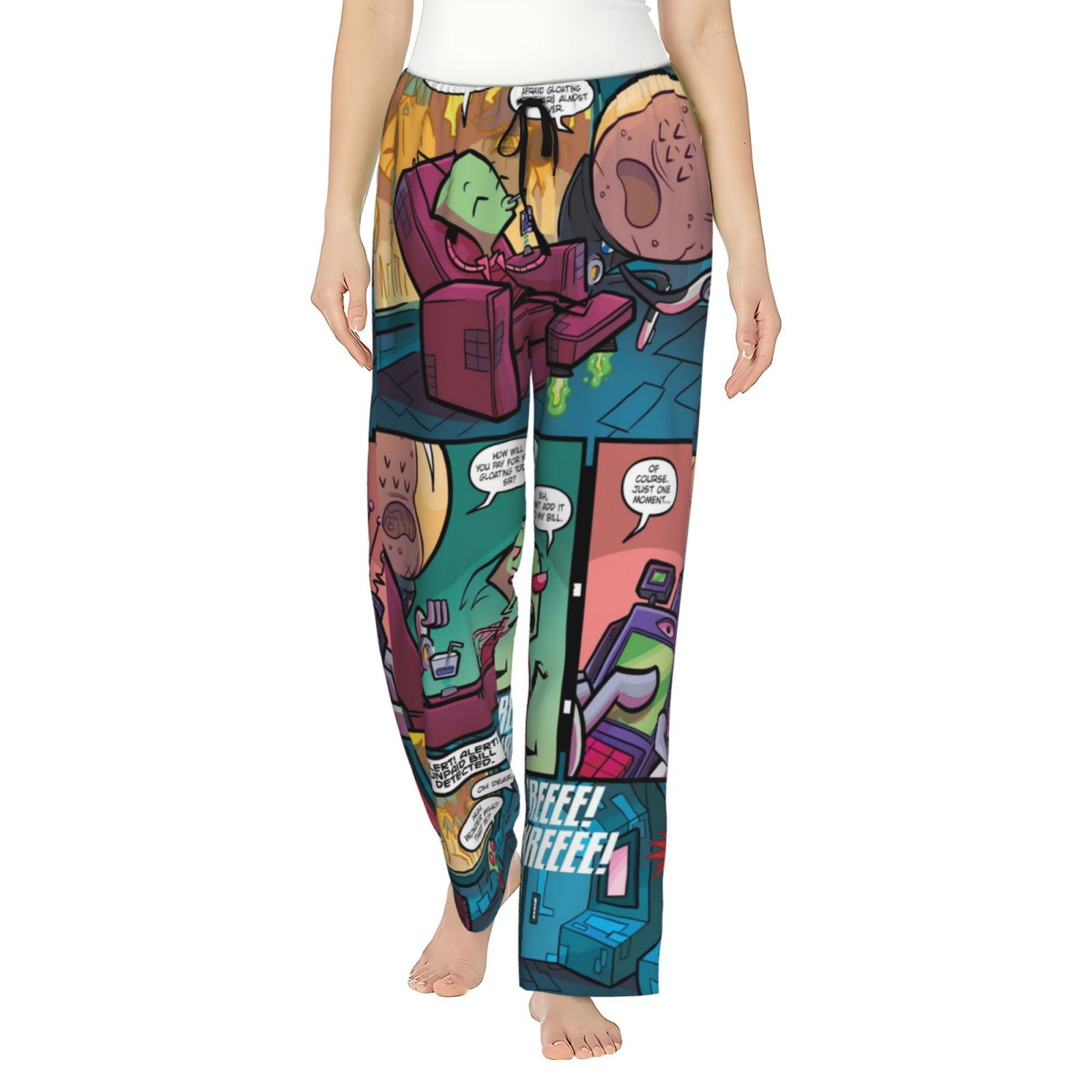 Comedy Invader Zim Women's Pajama Pants With Pockets Lounge Daily ...