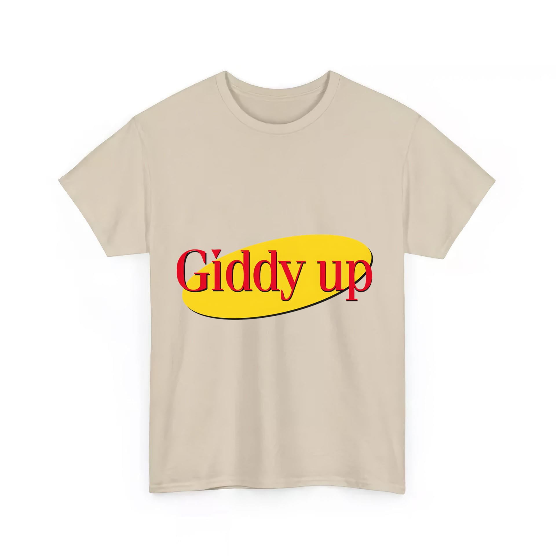 Comedy Show Giddy Up Graphic Shirt Men's Black Size S to 3XL - Walmart.com
