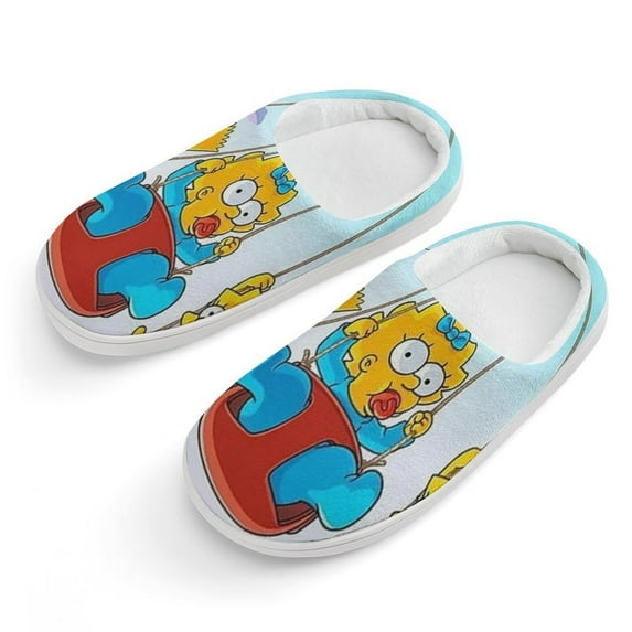 Comedy The Simpsons Winter Plush Slippers for Boys Girls Soft Warm ...