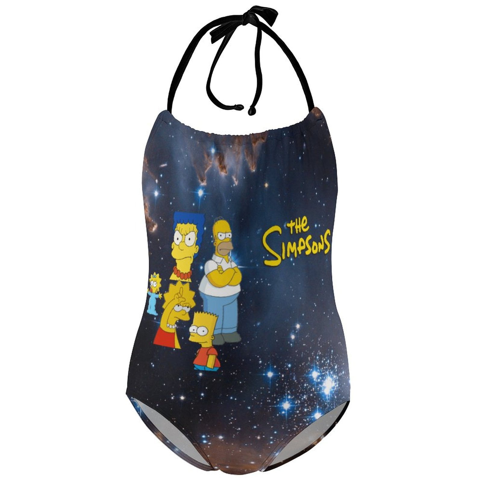 Comedy The Simpsons Girls One-piece Swimsuit Summer Kid's Beach ...