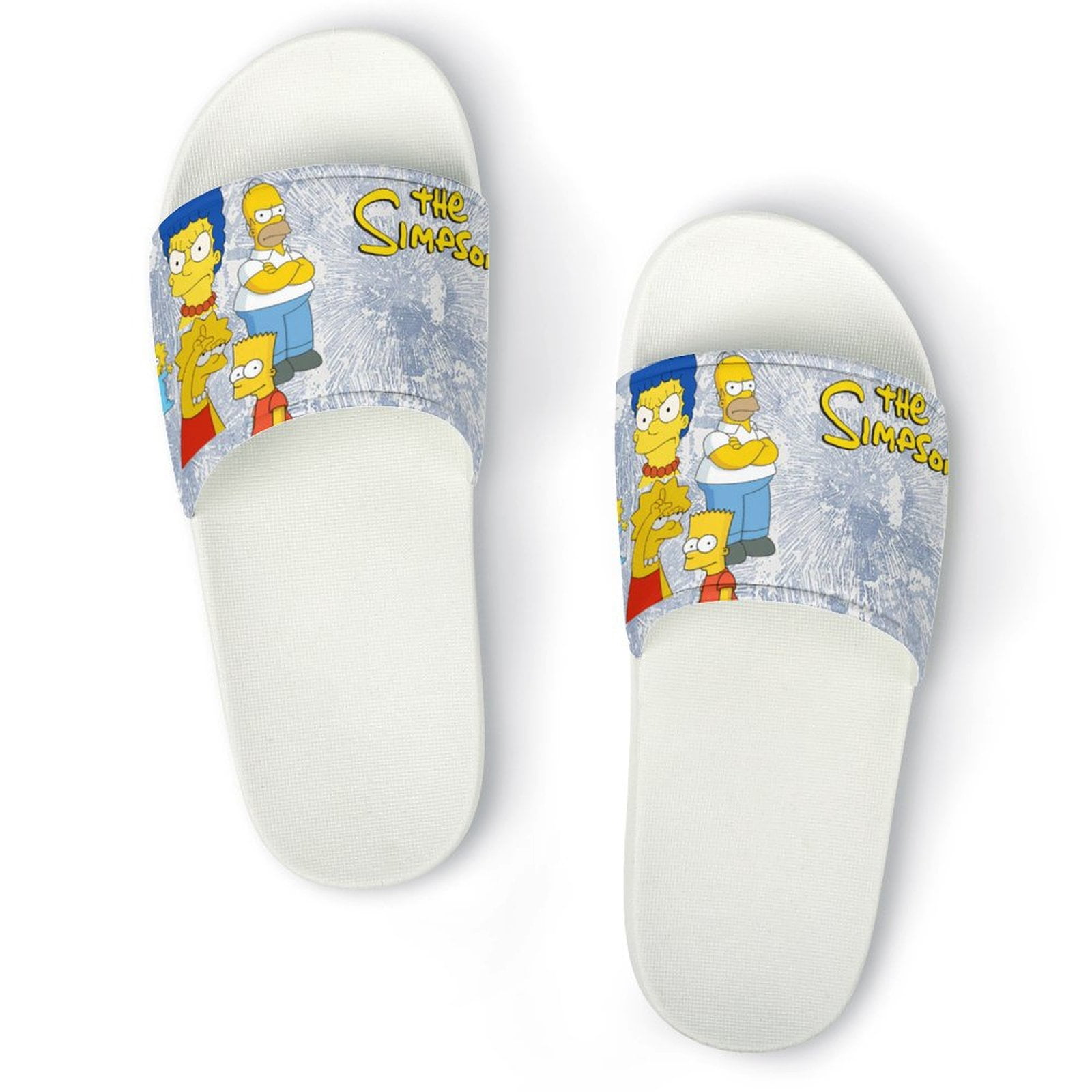 Comedy The Simpsons Unisex Slippers Summer Beach Slide Sandals Comfortable Home Slippers Rubber ...