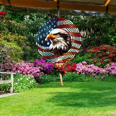 In the Breeze 2847 — Triple Wheels Patriot Spinner, Outdoor Patriotic ...