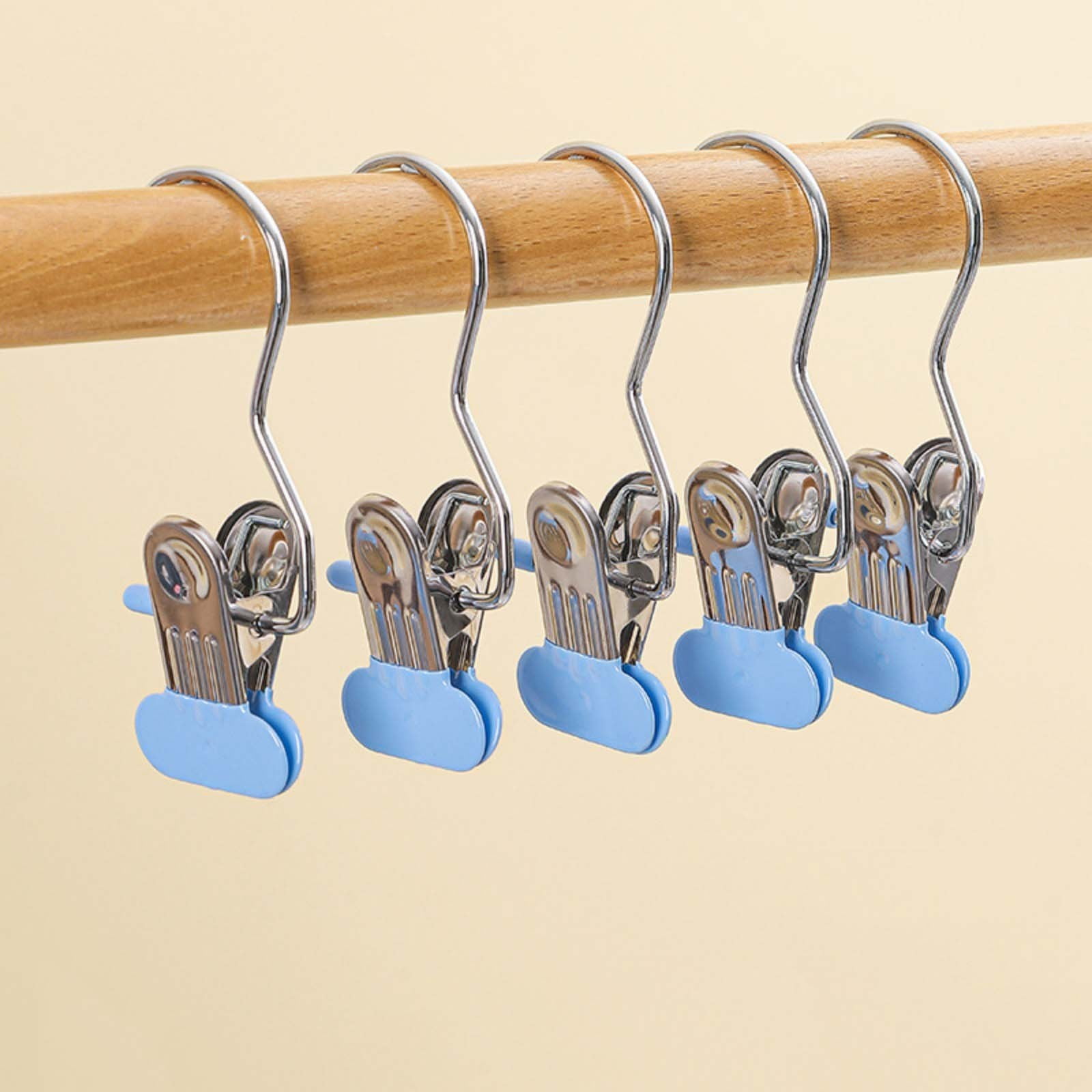 Comefolife Anti-Rust Clip Space-Saving Clothespin Hat Pants Storage ...