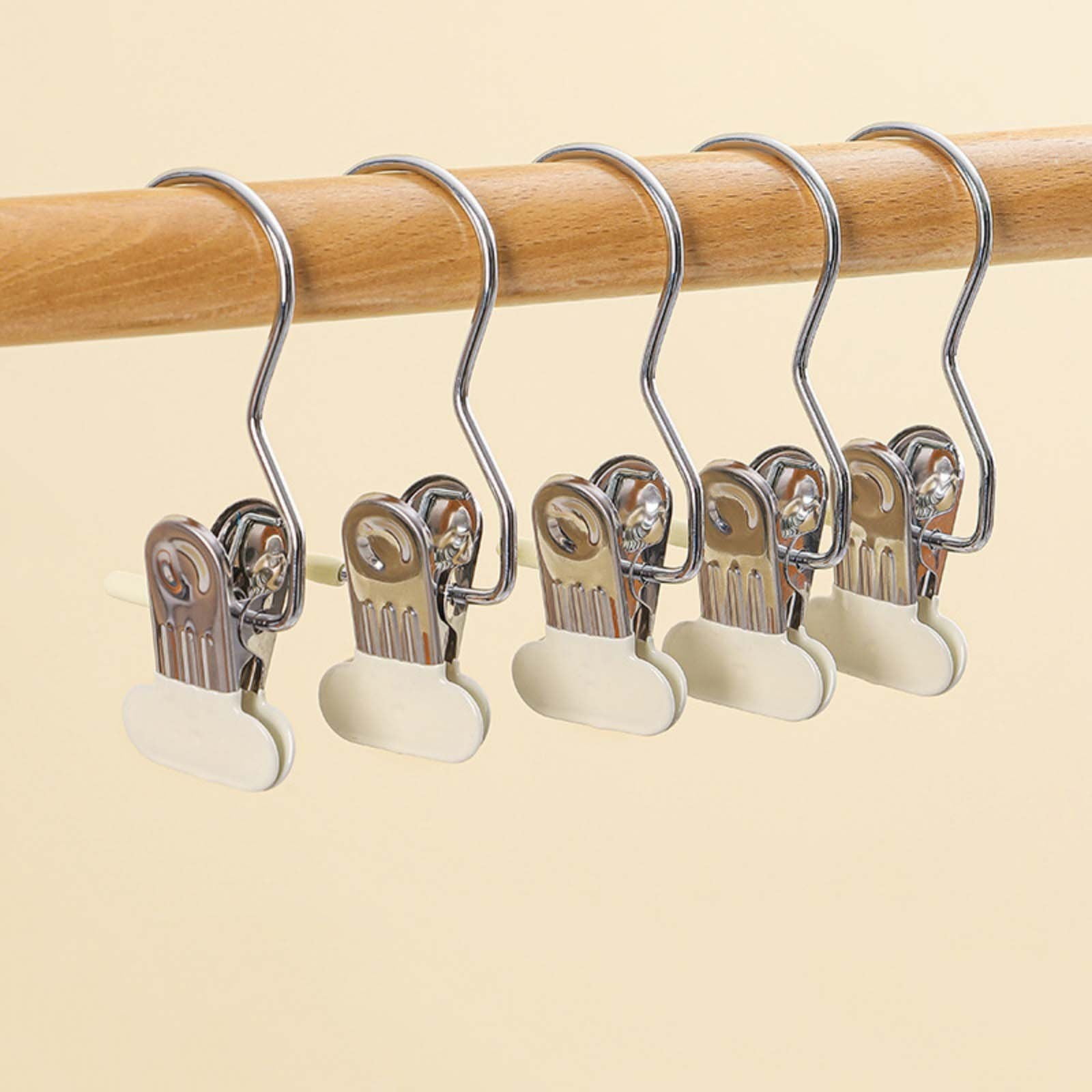 Comefolife Anti-Rust Clip Space-Saving Clothespin Hat Pants Storage ...