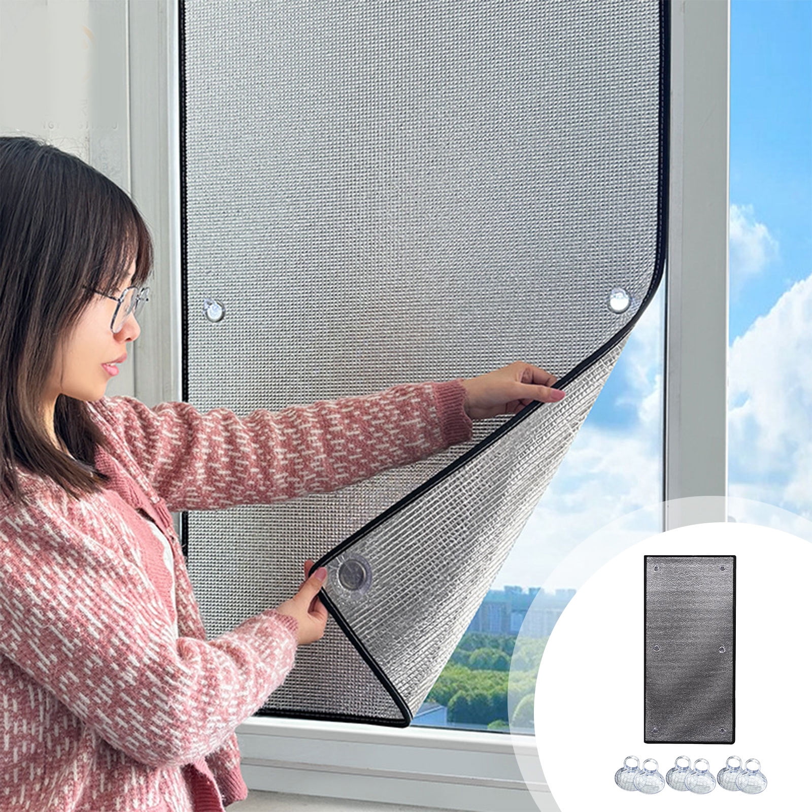 Comefolife Blackout Heat Reflective Window Film,Aluminum Foil ...