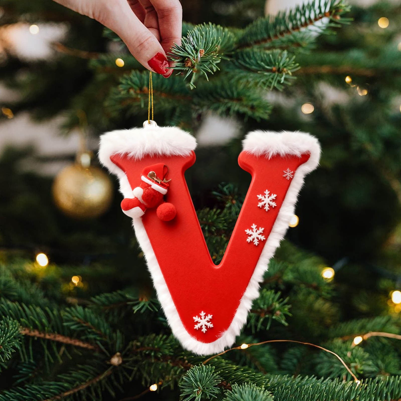 Comefolife Christmas Ornaments Letter, Alphabet Ornaments for Christmas ...