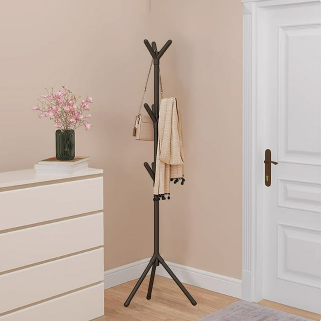Comefolife Coat Rack Freestanding, Coat Tree, Metal Coat Rack Stand ...