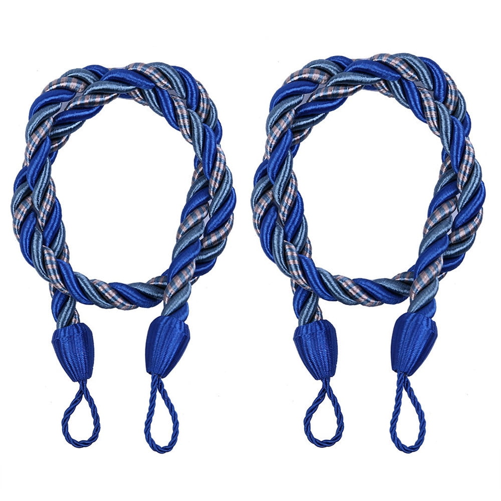 Comefolife Curtain Tiebacks Ropes, 2pcs Decorative Handmade Tie Backs ...