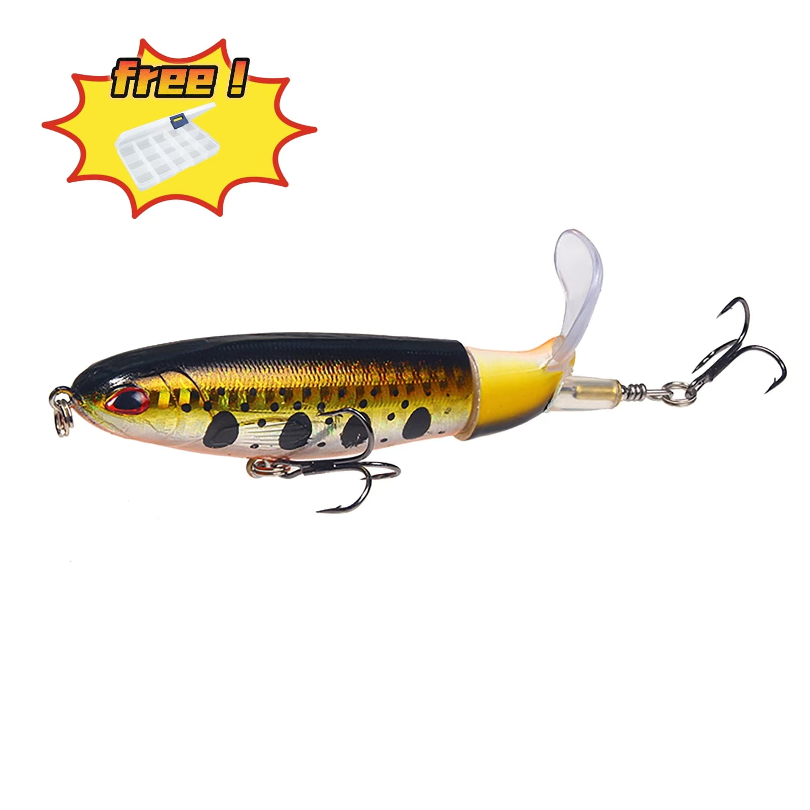 Comefolife Fishing Lures for Bass, Bass Whopper Lures Kit, Plopping ...