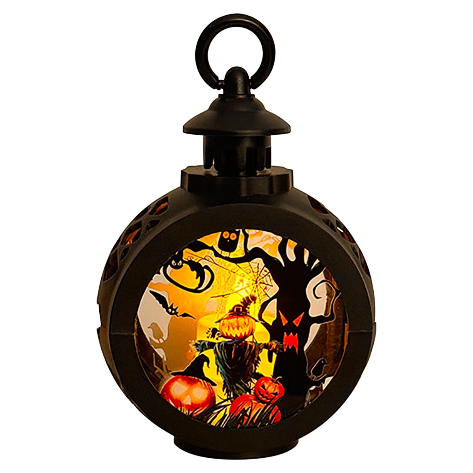 Comefolife Halloween Scarecrow Globe Lantern Battery Operated Lighted ...