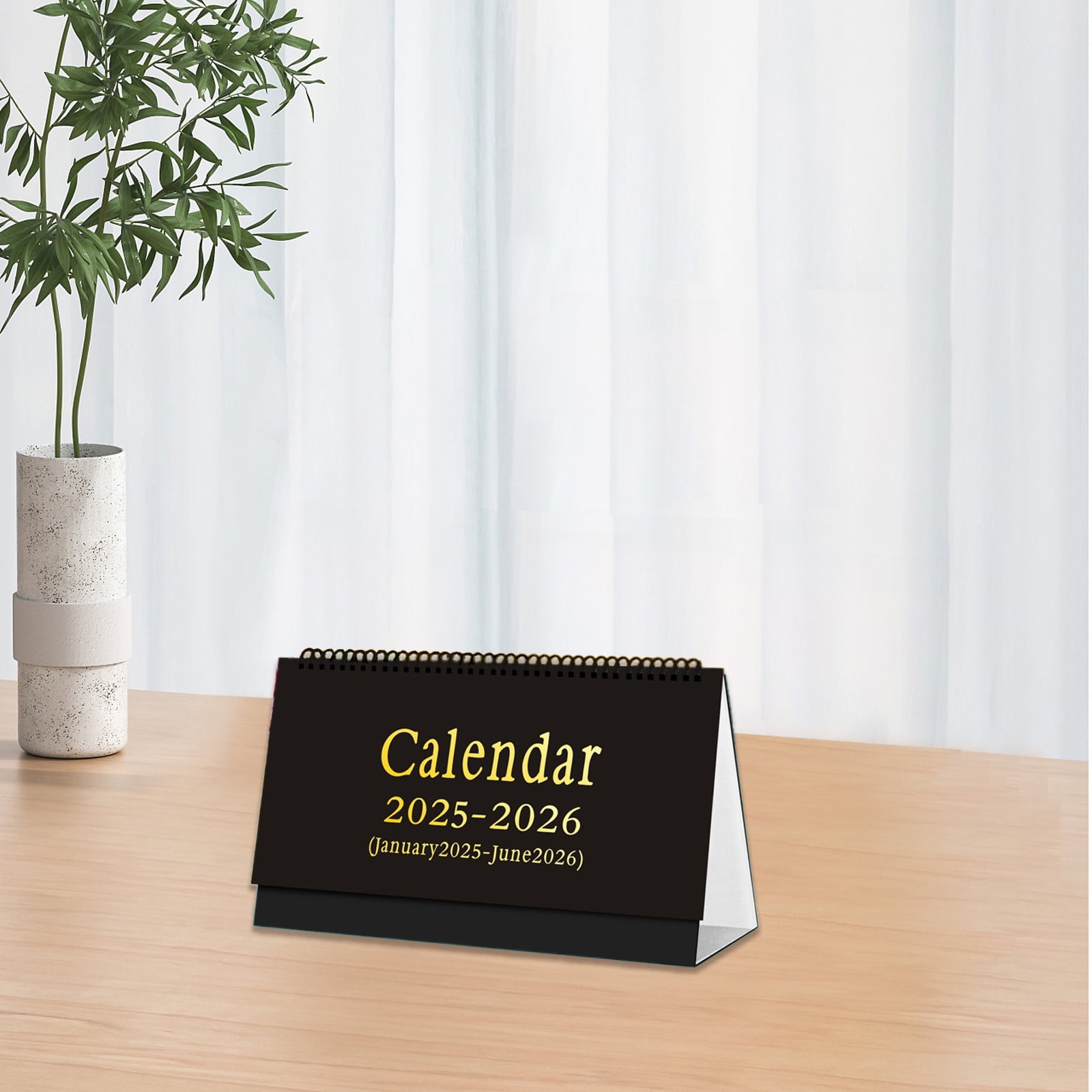 Comefolife Mini Desk Calendar, Small Standing Calendar Running From ...